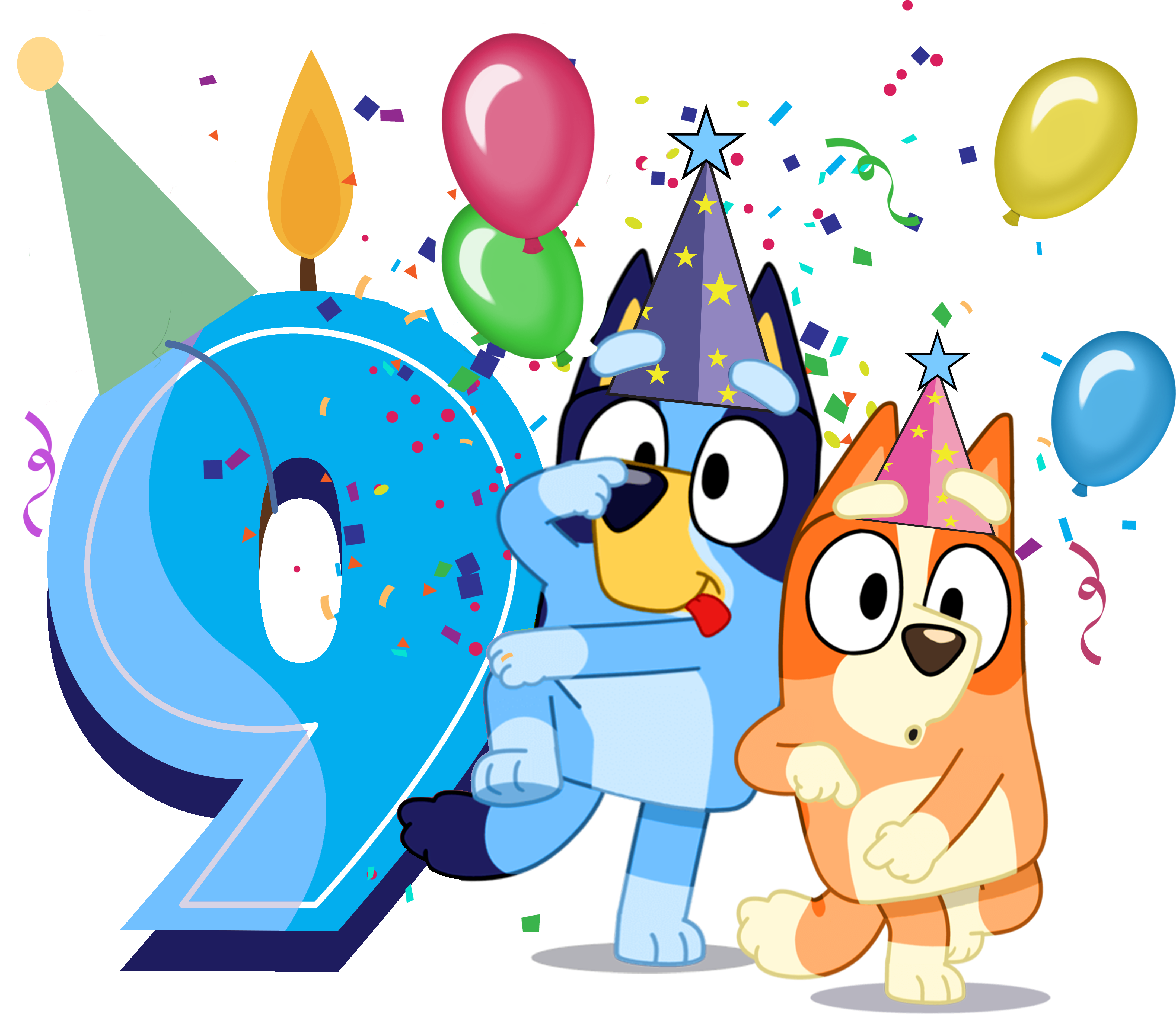 Bluey Birthday Transfer – Backroad Graphx