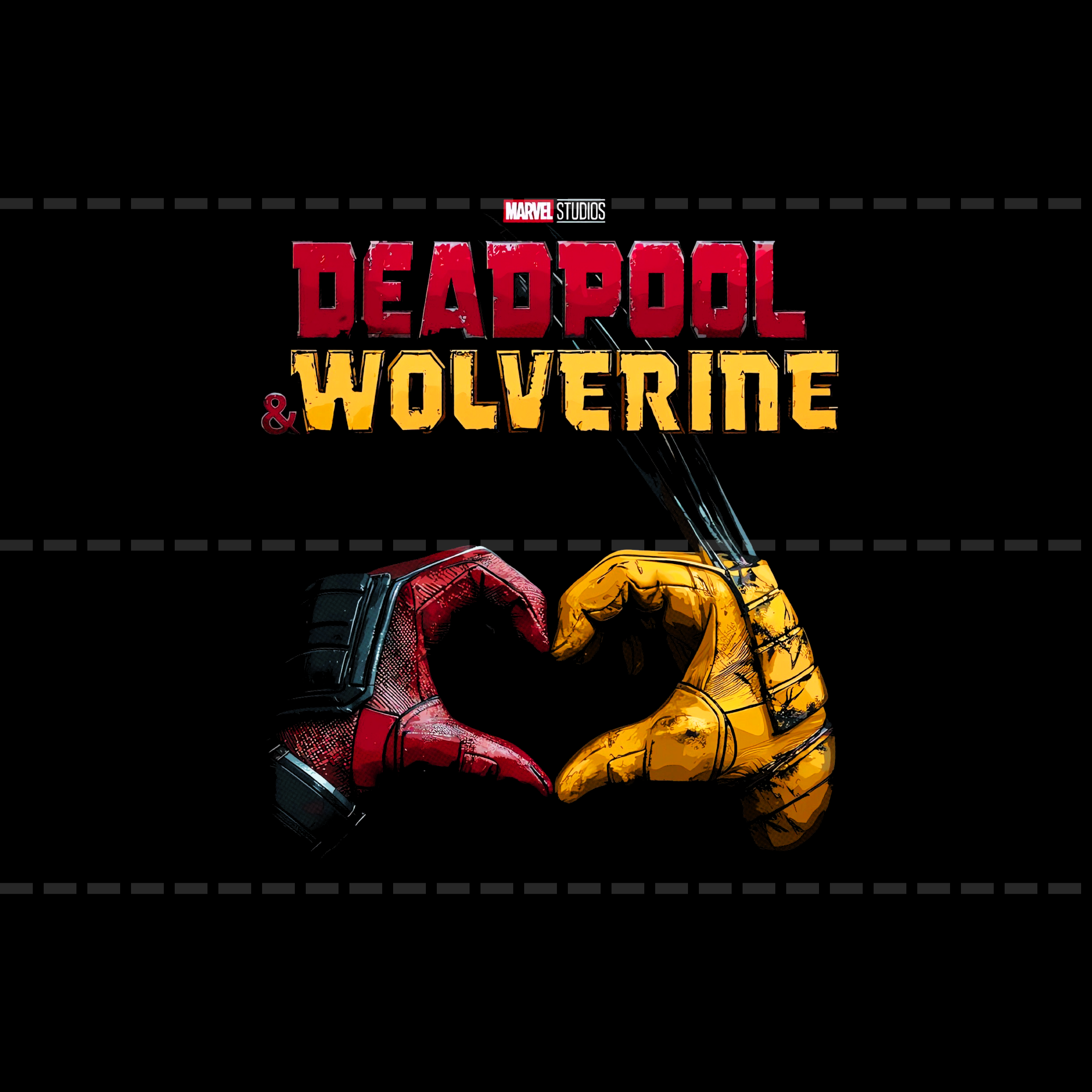 Deadpool and Wolverine Half Tone – Backroad Graphx